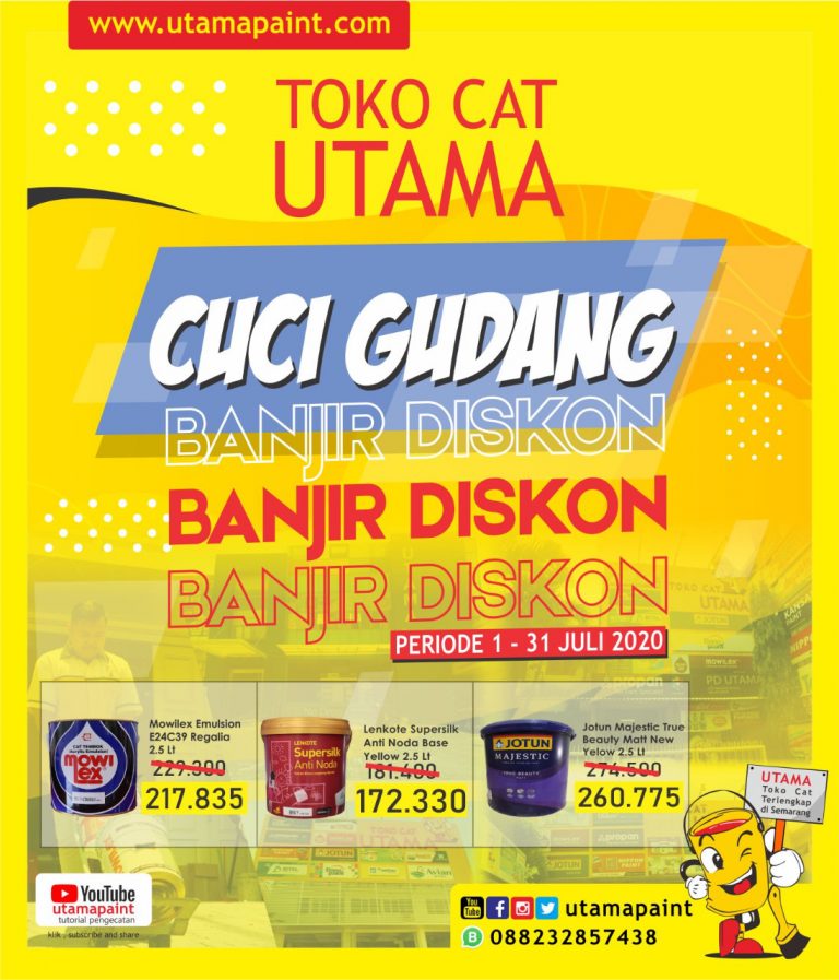 Promo Cuci Gudang 2020 - Toko Cat Utama Toko Cat Utama